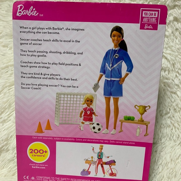 Mattel | Toys | Barbie Soccer Coach Playset With 2 Dolls And Accs ...